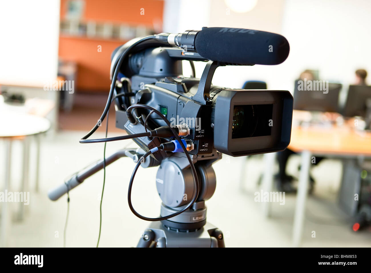 Shooting movie in the office Stock Photo - Alamy