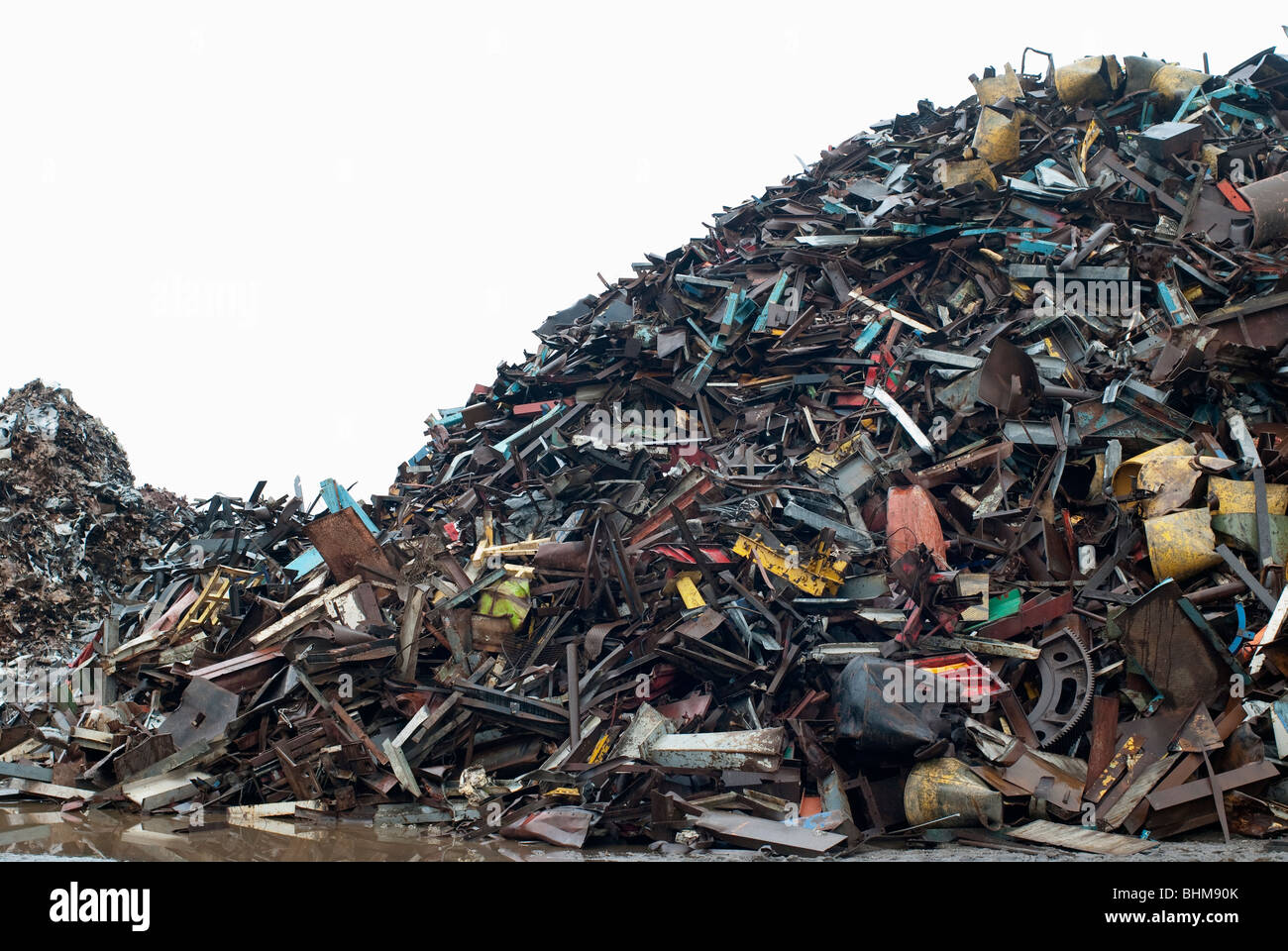 Old waste metal ready for recycling Stock Photo - Alamy