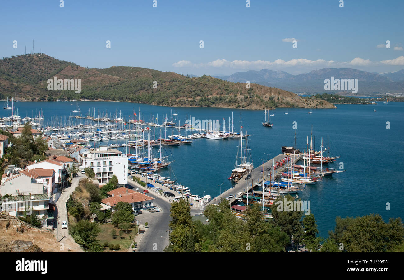 View over the town of Fethyie South West Coast Turkey Stock Photo - Alamy