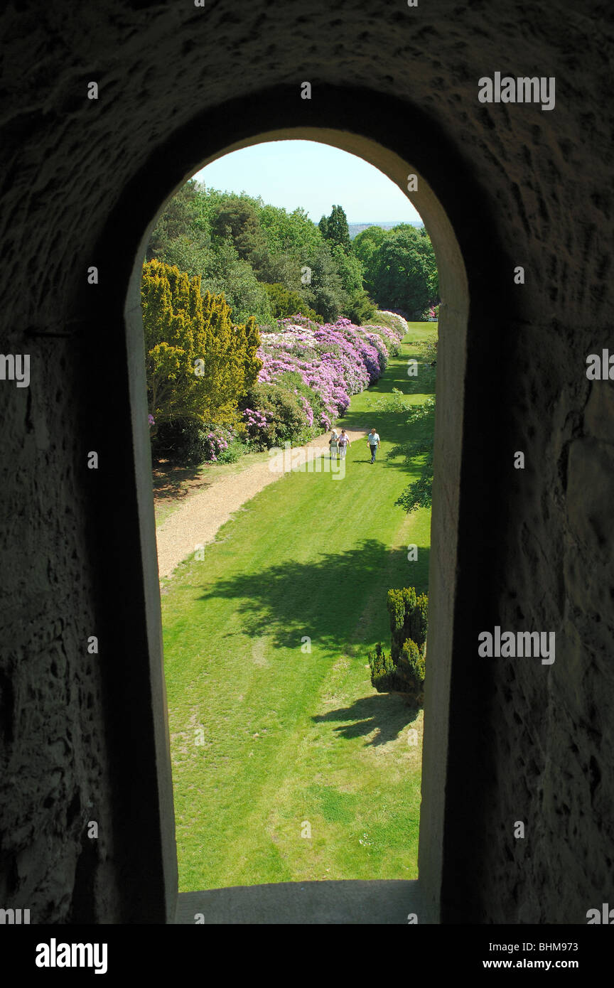 View through castle window hi-res stock photography and images - Alamy