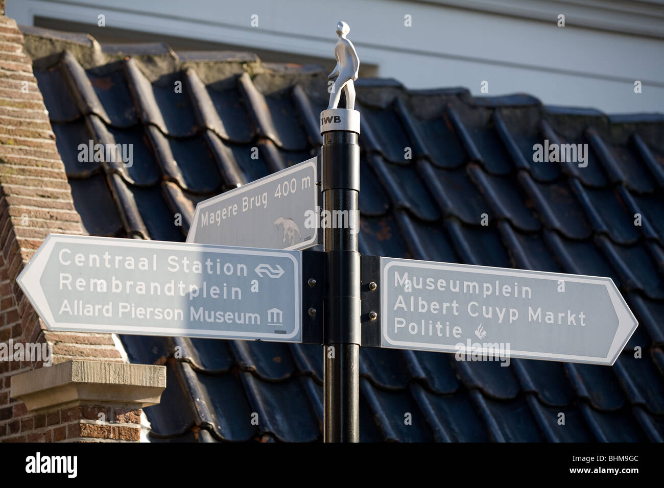 Holland, Amsterdam, typical road sign Stock Photo - Alamy