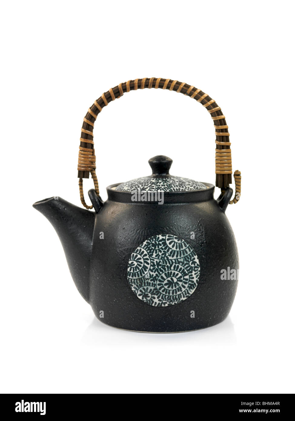 A Chinese tea set isolated on a white background Stock Photo - Alamy