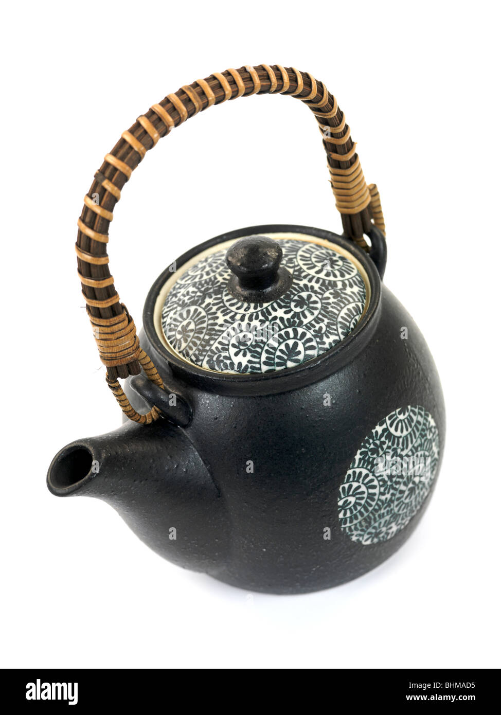 A Chinese tea set isolated on a white background Stock Photo - Alamy