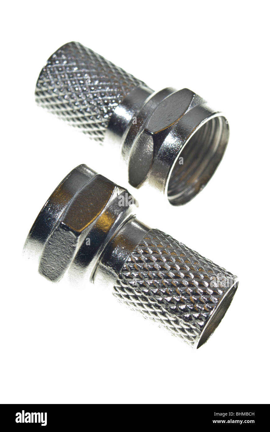 Connectors for Satellite cable Stock Photo - Alamy