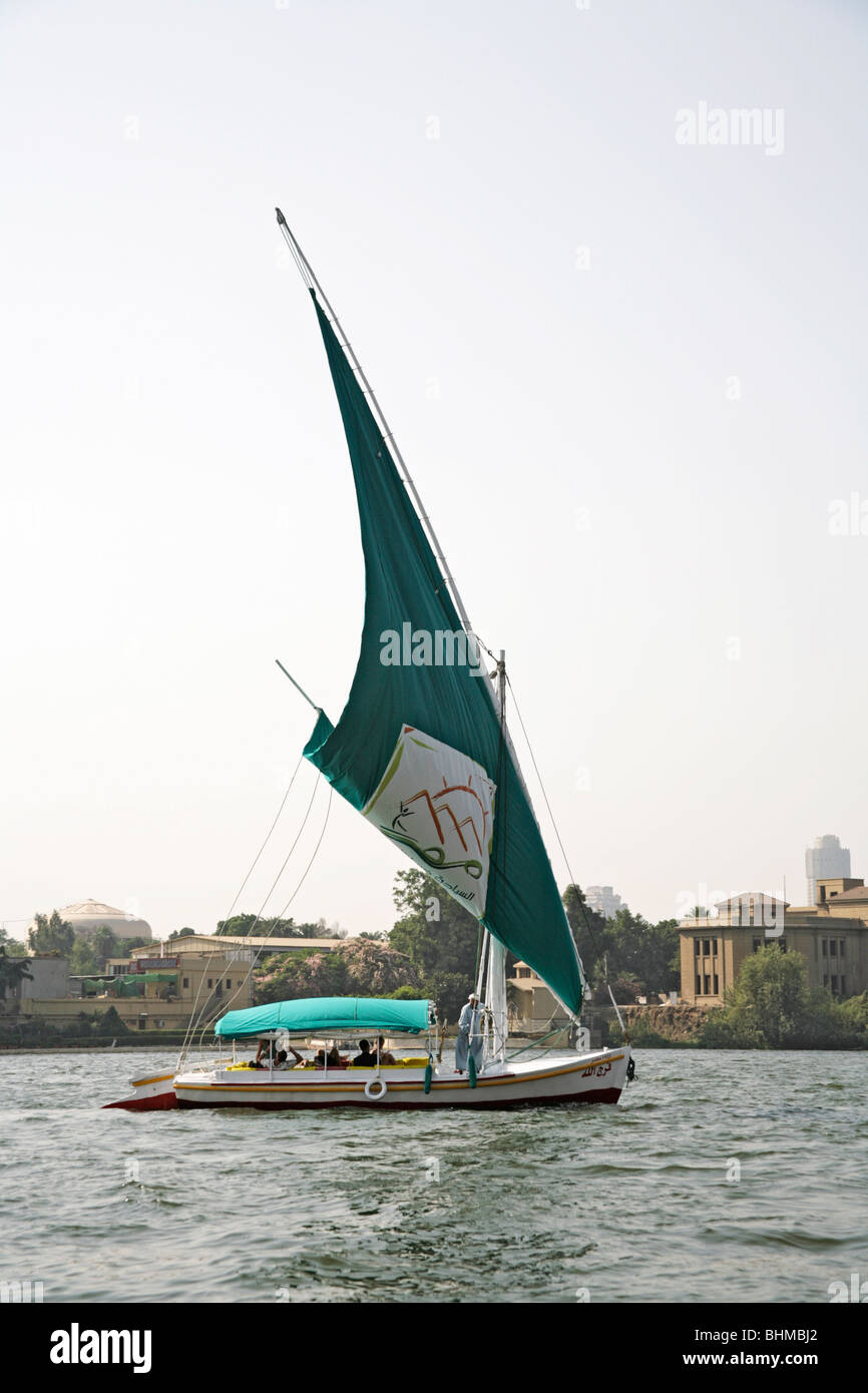 Cairo, Egypt, felucca on the Nile Stock Photo - Alamy