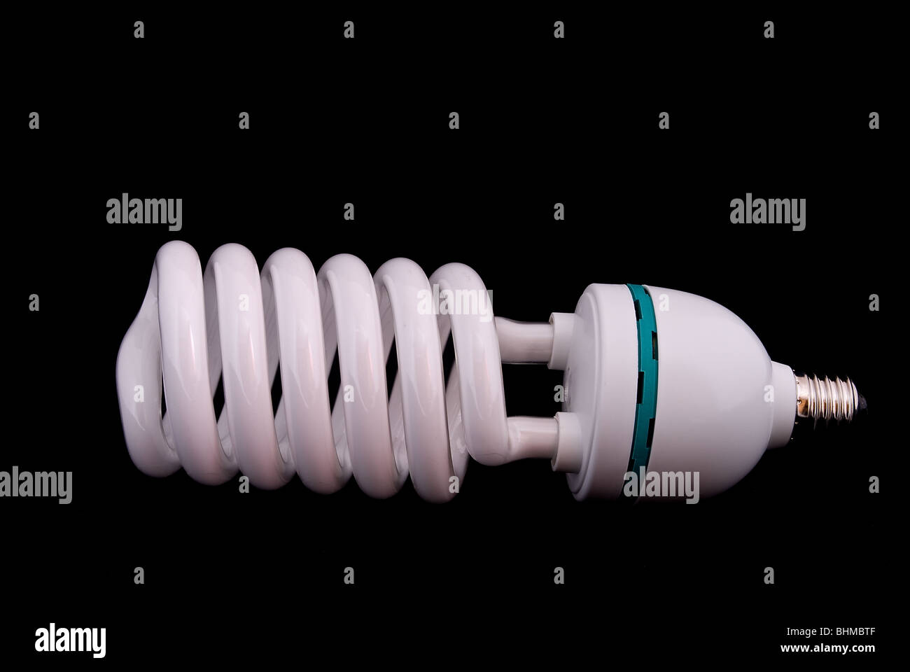 white bulb on black background Stock Photo - Alamy