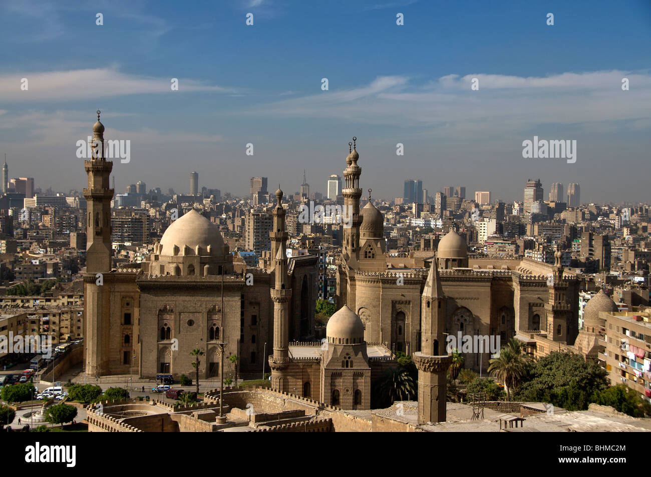 Cairo great Mosques El Rifai and Sultan Hassan Egypt Stock Photo - Alamy