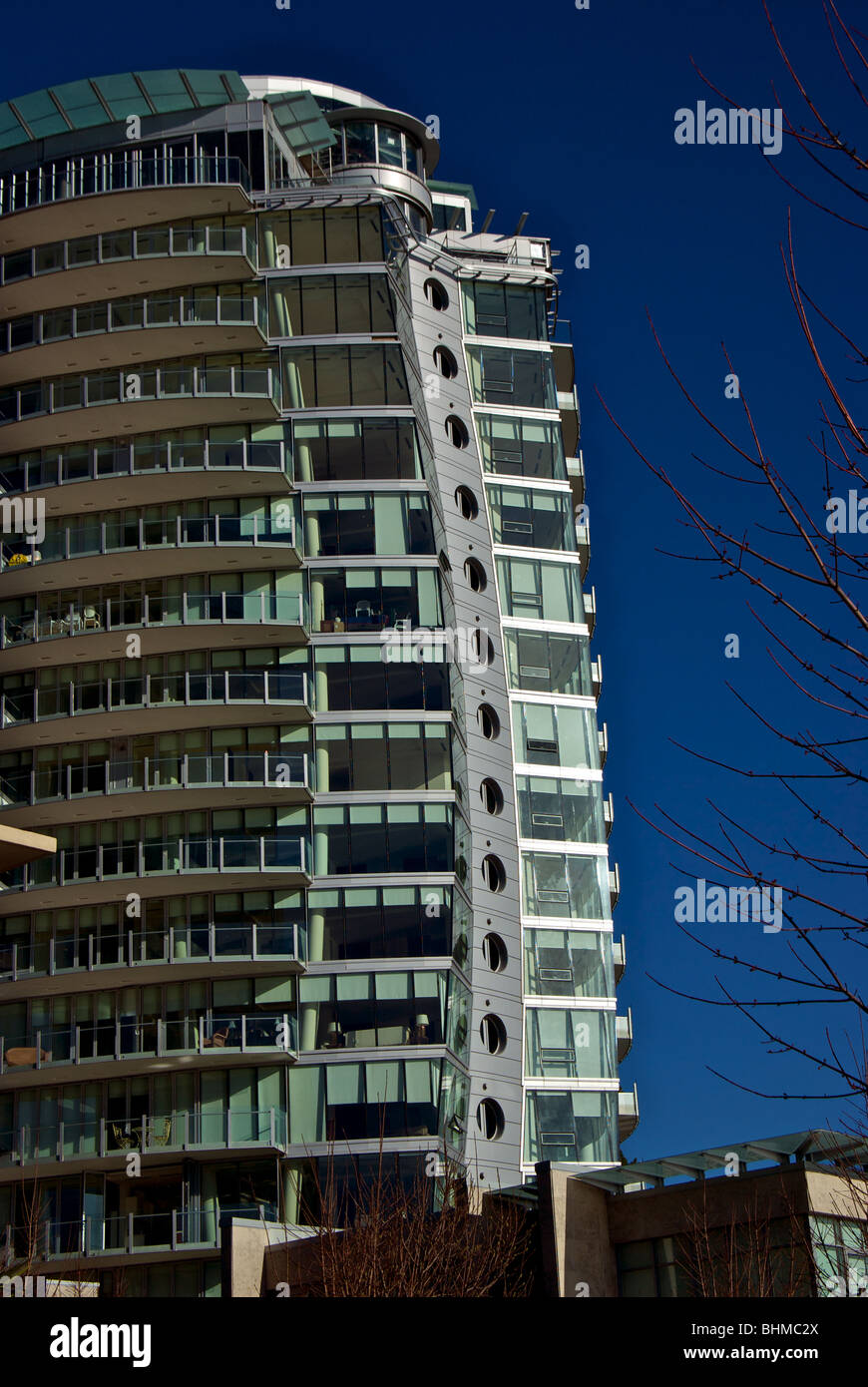 Late world renowned architect Arthur Erikson twisted condominium high ...