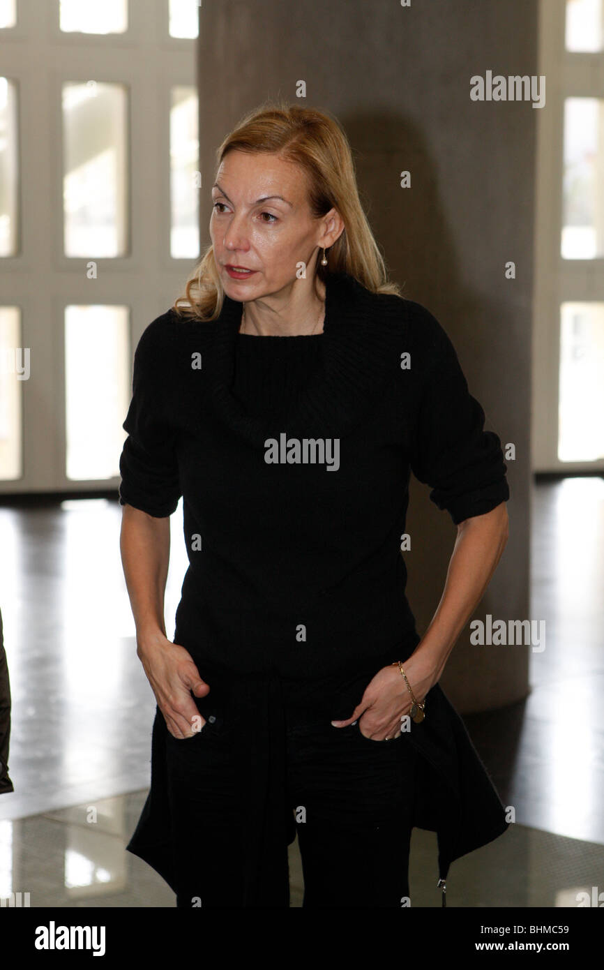 German singer UTE LEMPER visits Acropolis museum Stock Photo - Alamy