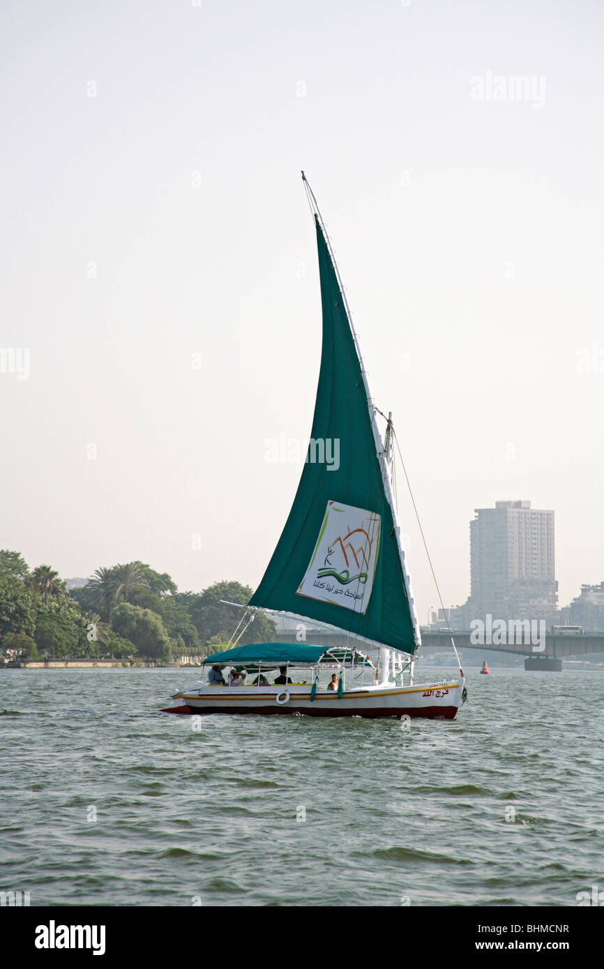 Cairo, Egypt, felucca on the Nile Stock Photo - Alamy