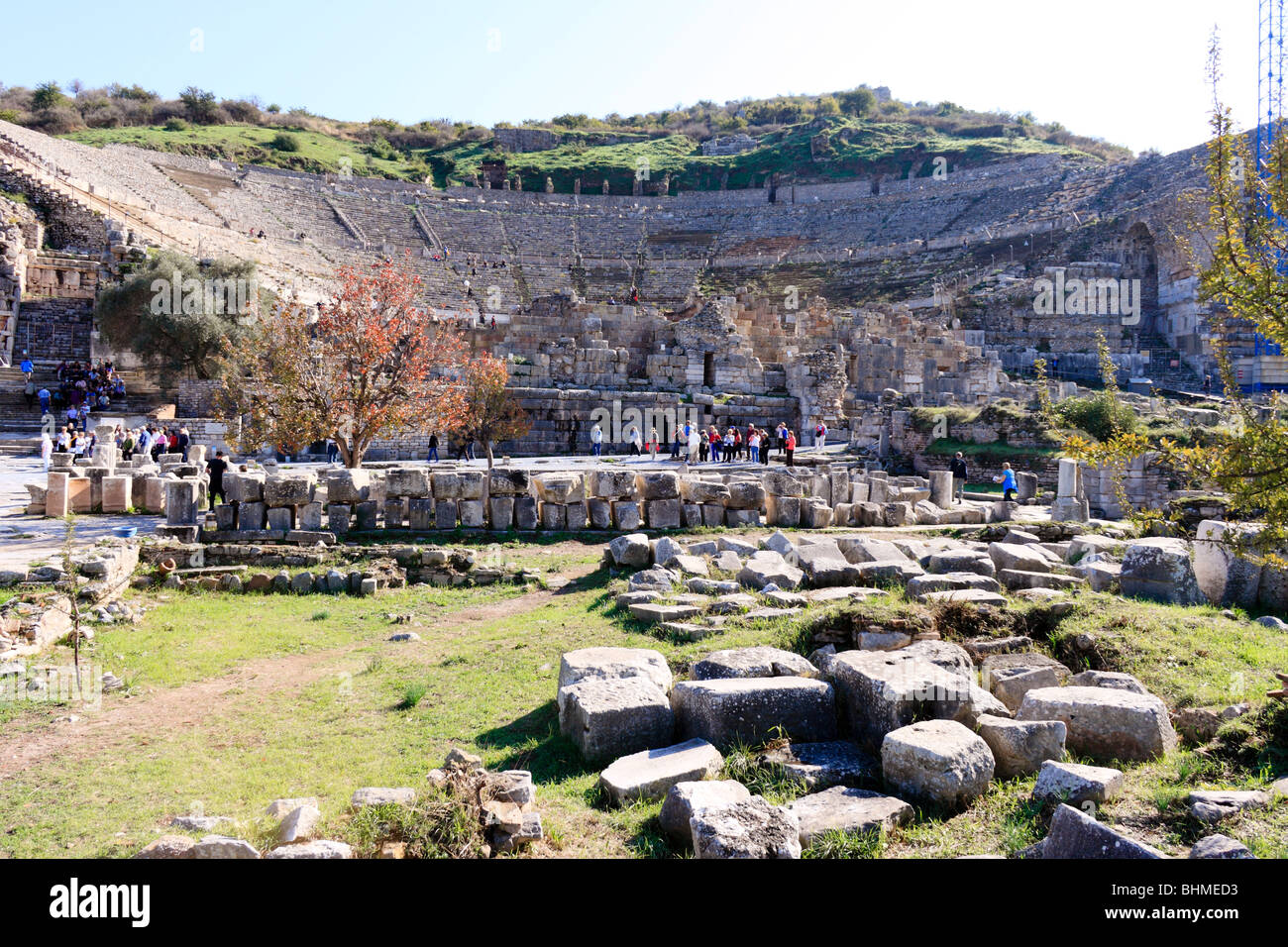 The grand amphitheatre at Ephesus, Turkey Stock Photo - Alamy