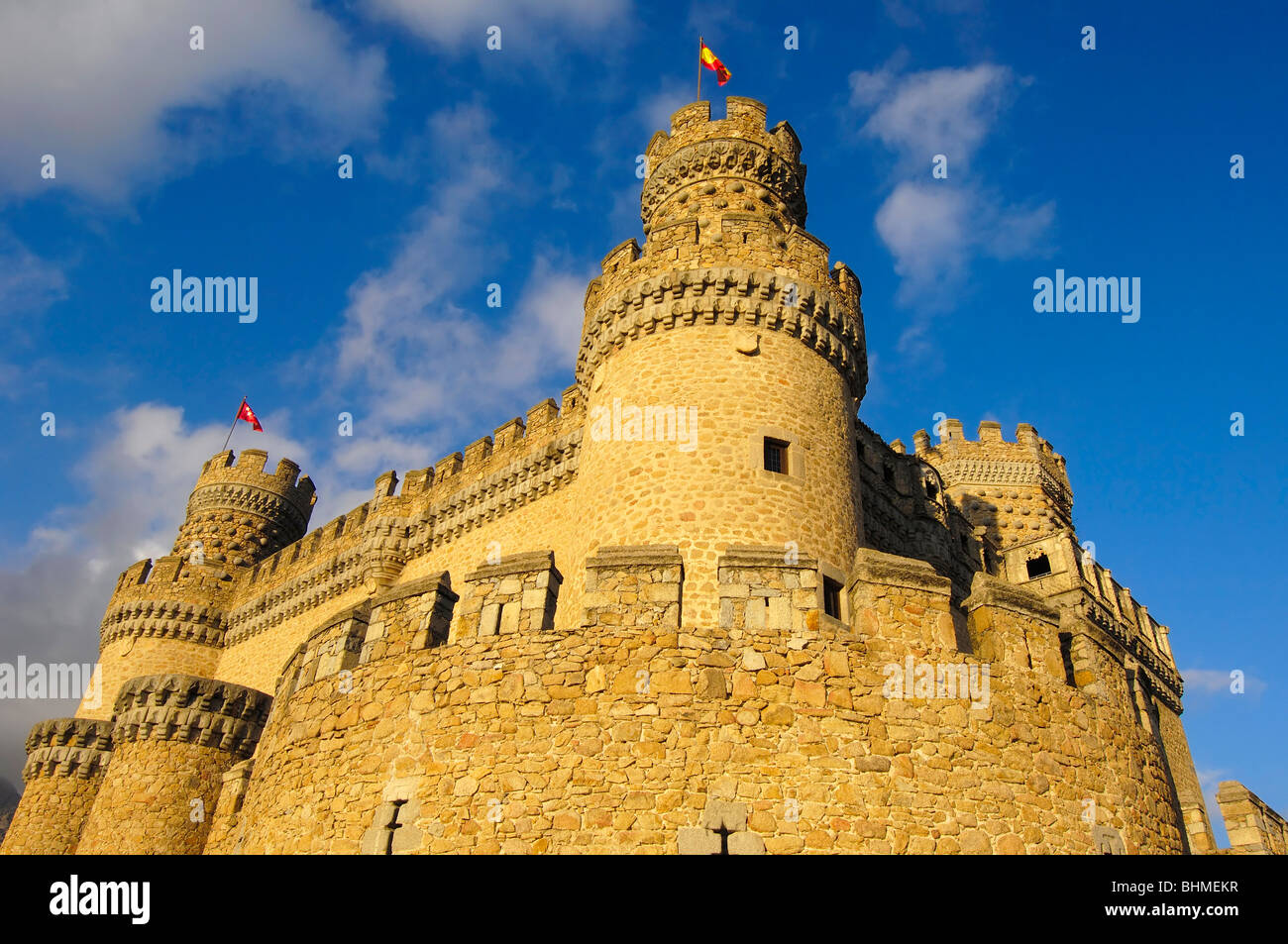 Castle of Manzanares el Real. Madrid. Spain Stock Photo - Alamy