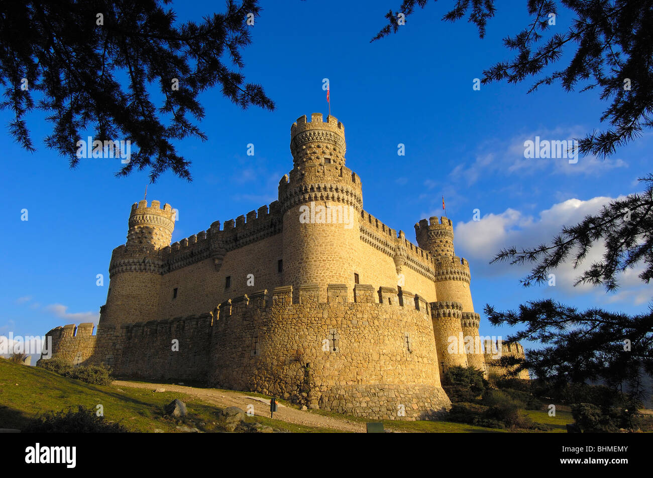 Castle of Manzanares el Real. Madrid. Spain Stock Photo - Alamy