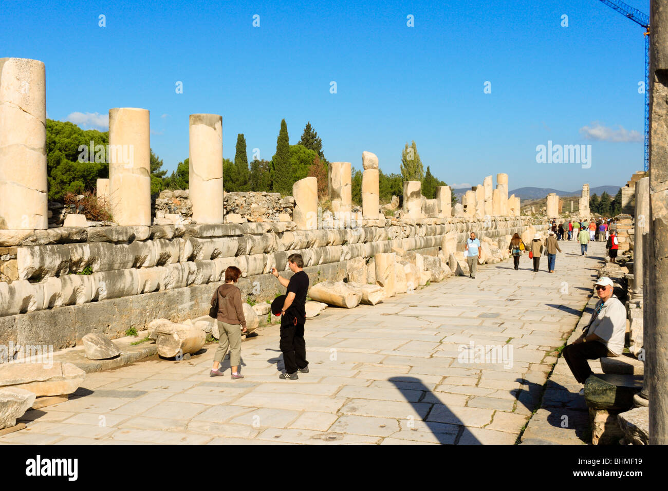 The Agora at the ancient site of Ephesus, Turkey Stock Photo - Alamy
