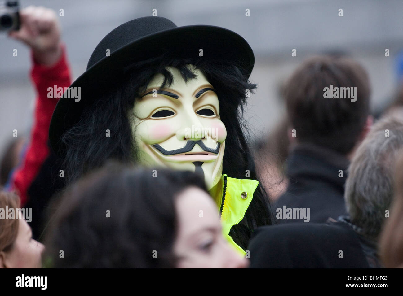 Black guy fawkes mask hi-res stock photography and images - Alamy