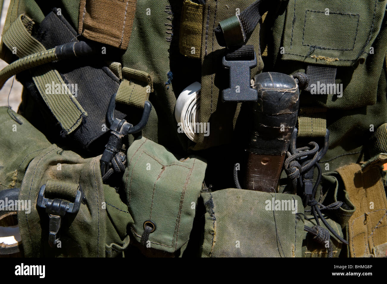 Warfare webbing equipment Stock Photo - Alamy