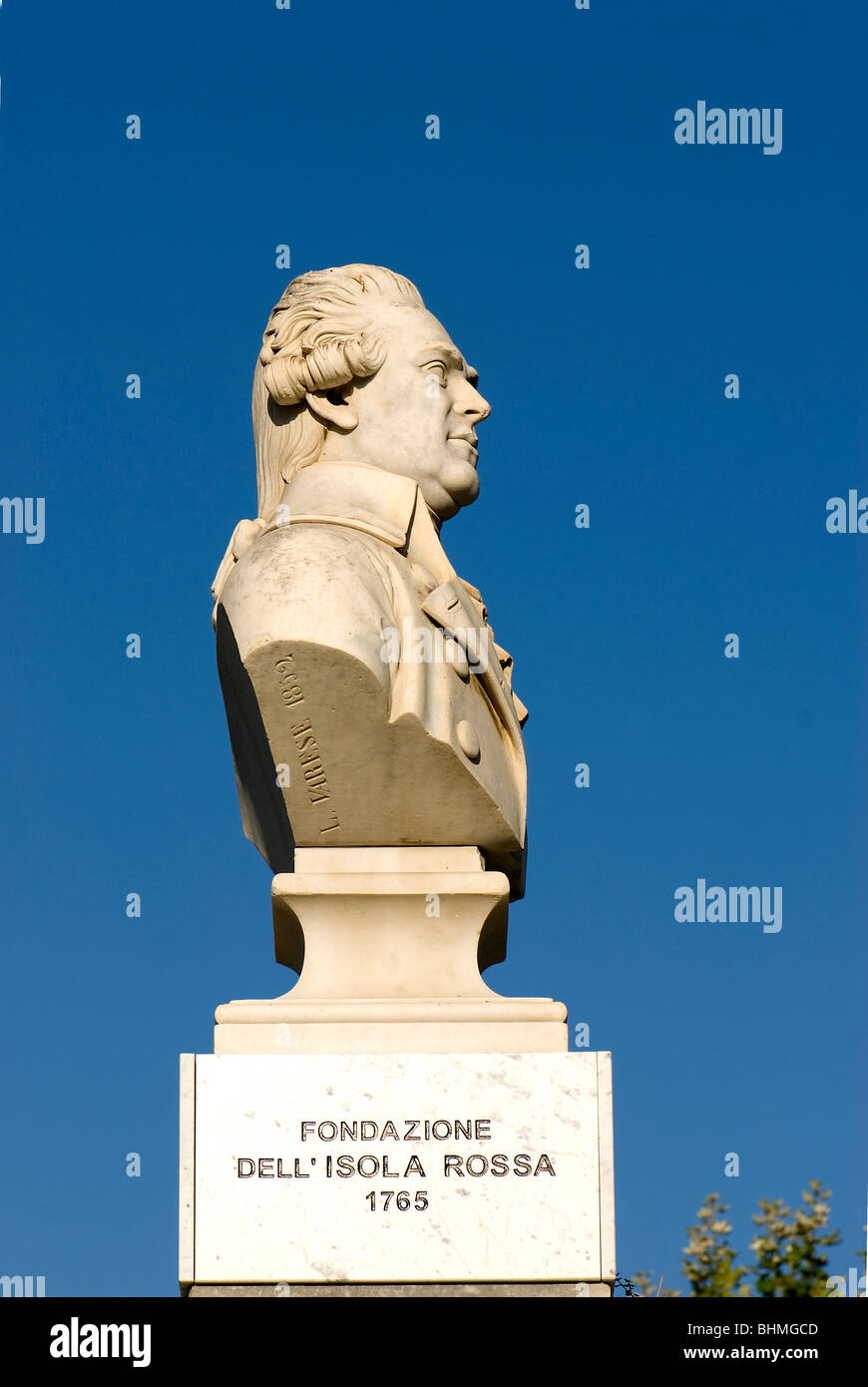 Pascal de Paoli, statue ile Rousse, Corse, France Stock Photo - Alamy