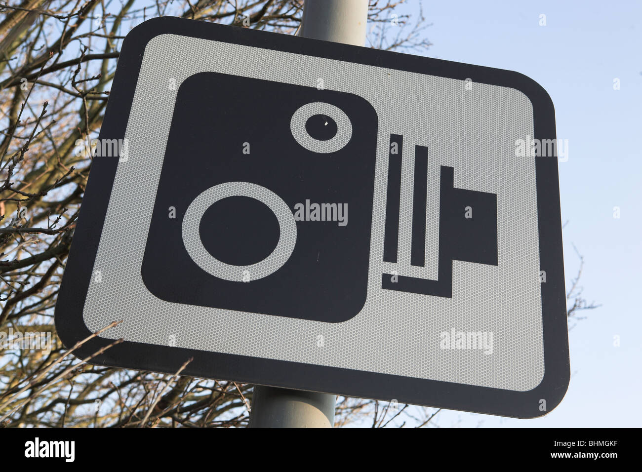 Speed Camera sign Stock Photo - Alamy