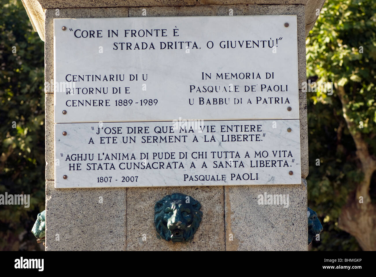 Statue of pascal paoli hi-res stock photography and images - Alamy