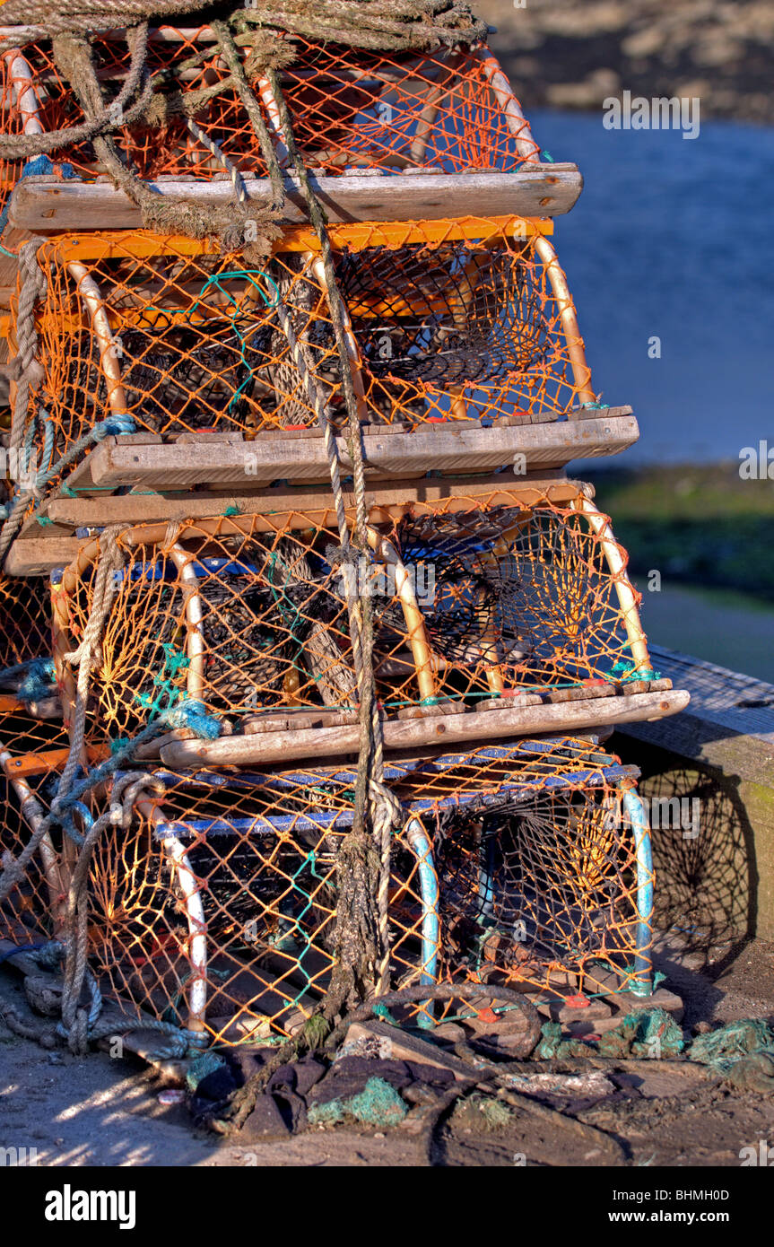Lobster pots and fishing tackle hi-res stock photography and images - Alamy