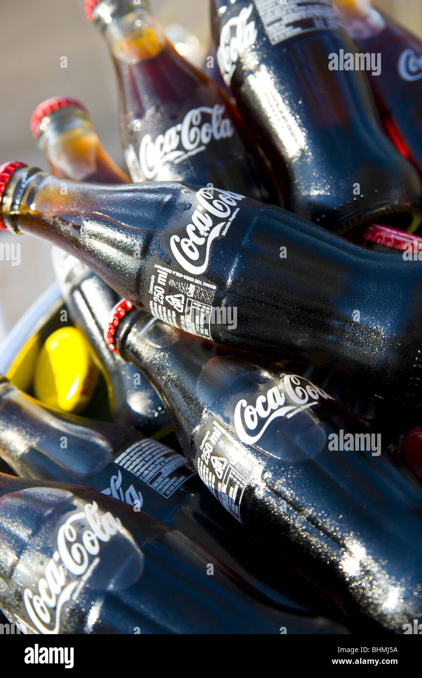 Coca cola bottles Stock Photo - Alamy