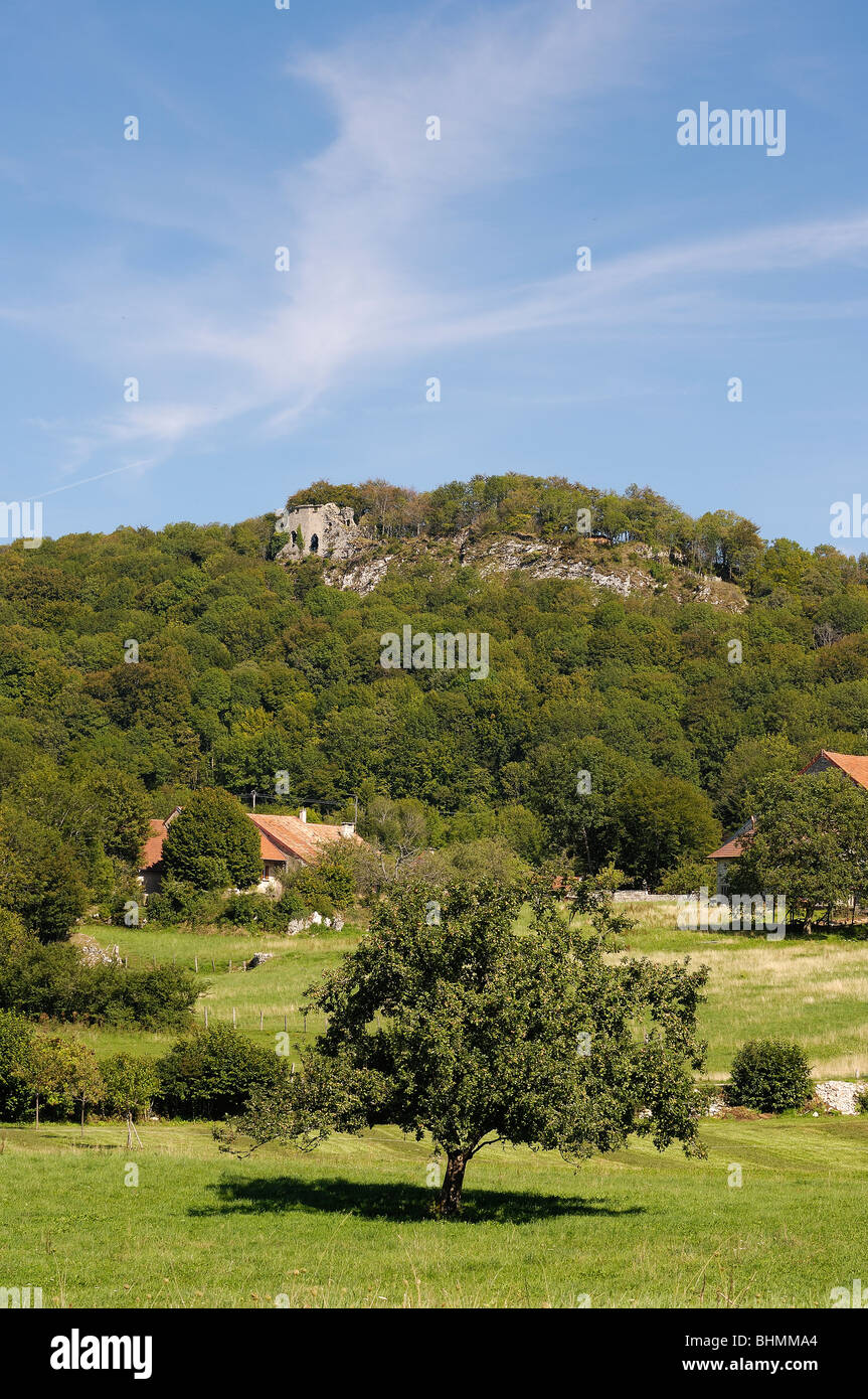 rural scene Jura France Stock Photo - Alamy