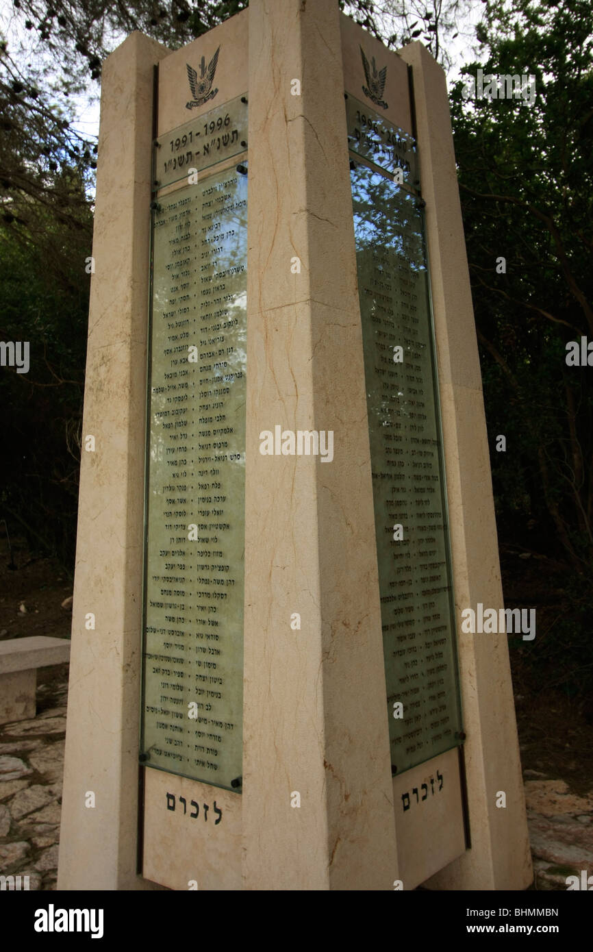 Israel, Jerusalem Mountains, Israeli Air Force official memorial on Har ...