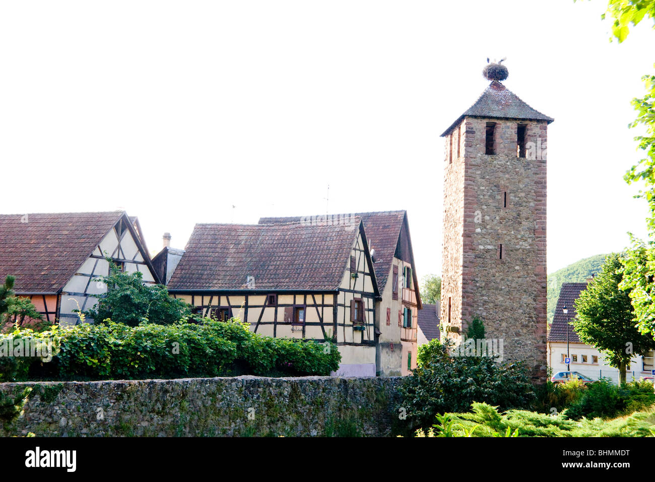 Perimiter Tower known as the Kesslerturm, Kaysersberg, Alsace, France ...