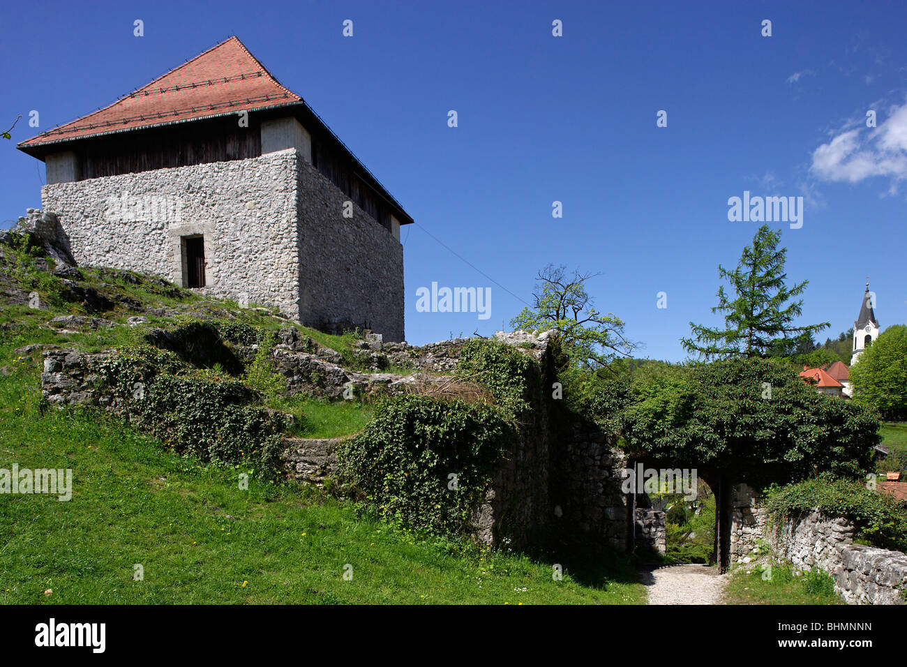 Kamnik,Mali Grad,Little Castle,Slovenia Stock Photo - Alamy