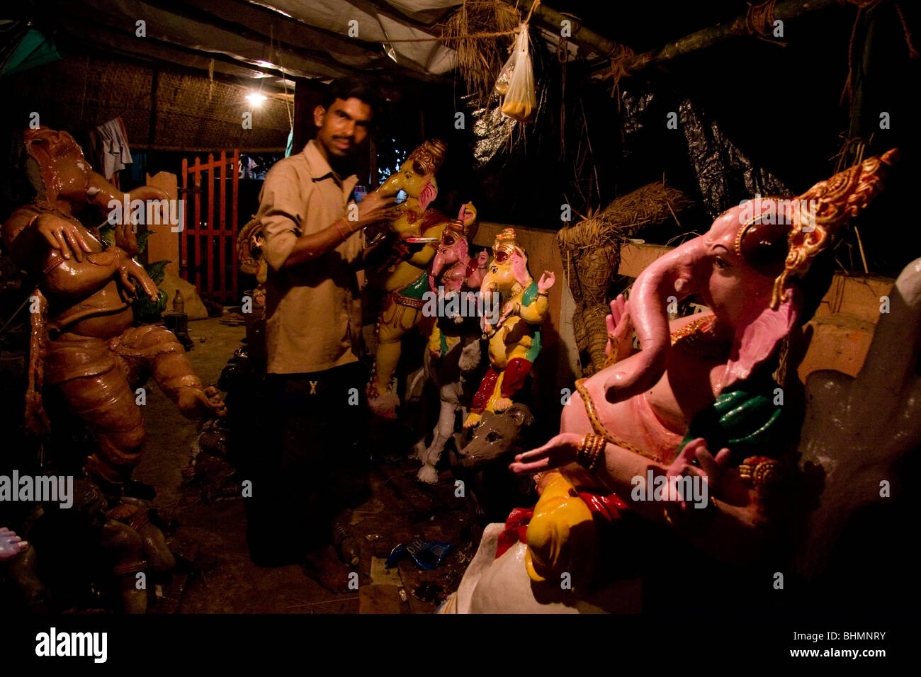 ganesh mud sculpture hi-res stock photography and images - Alamy