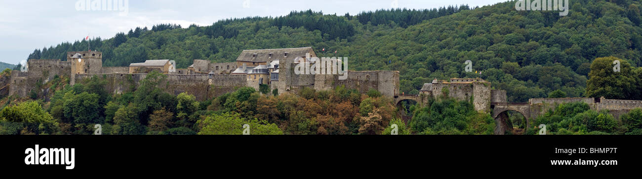 The medieval Bouillon Castle, Ardennes, Belgium Stock Photo - Alamy