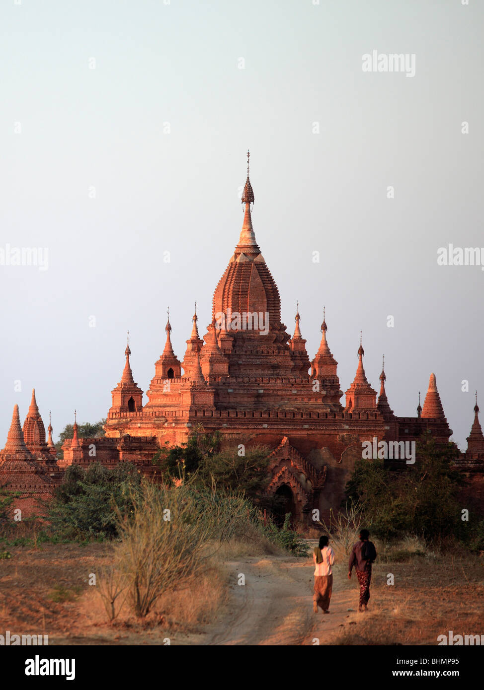 Myanmar, Burma, Bagan, temple, country road, people Stock Photo - Alamy