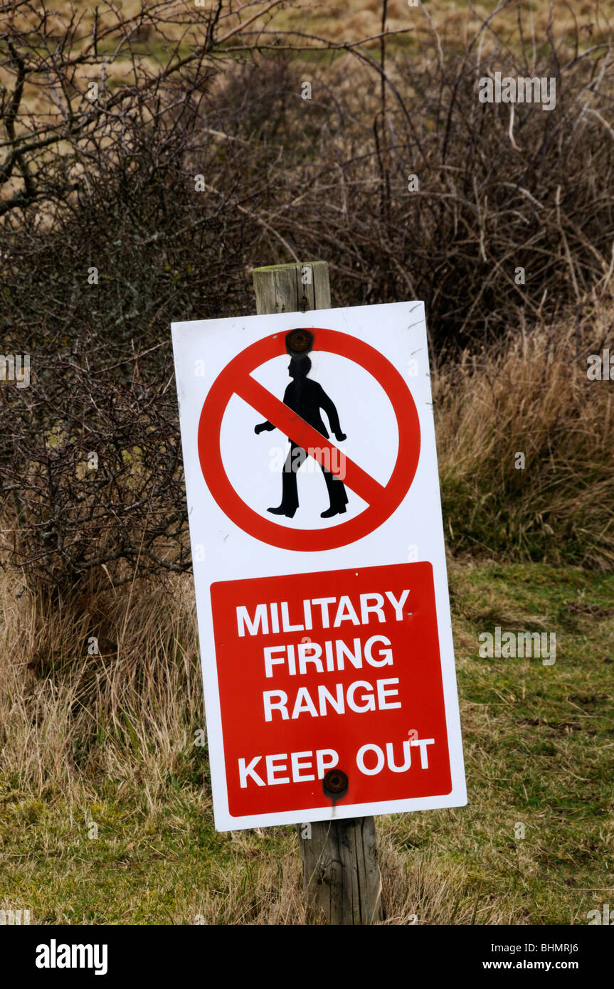 Military Firing Range Sign High Resolution Stock Photography and Images ...