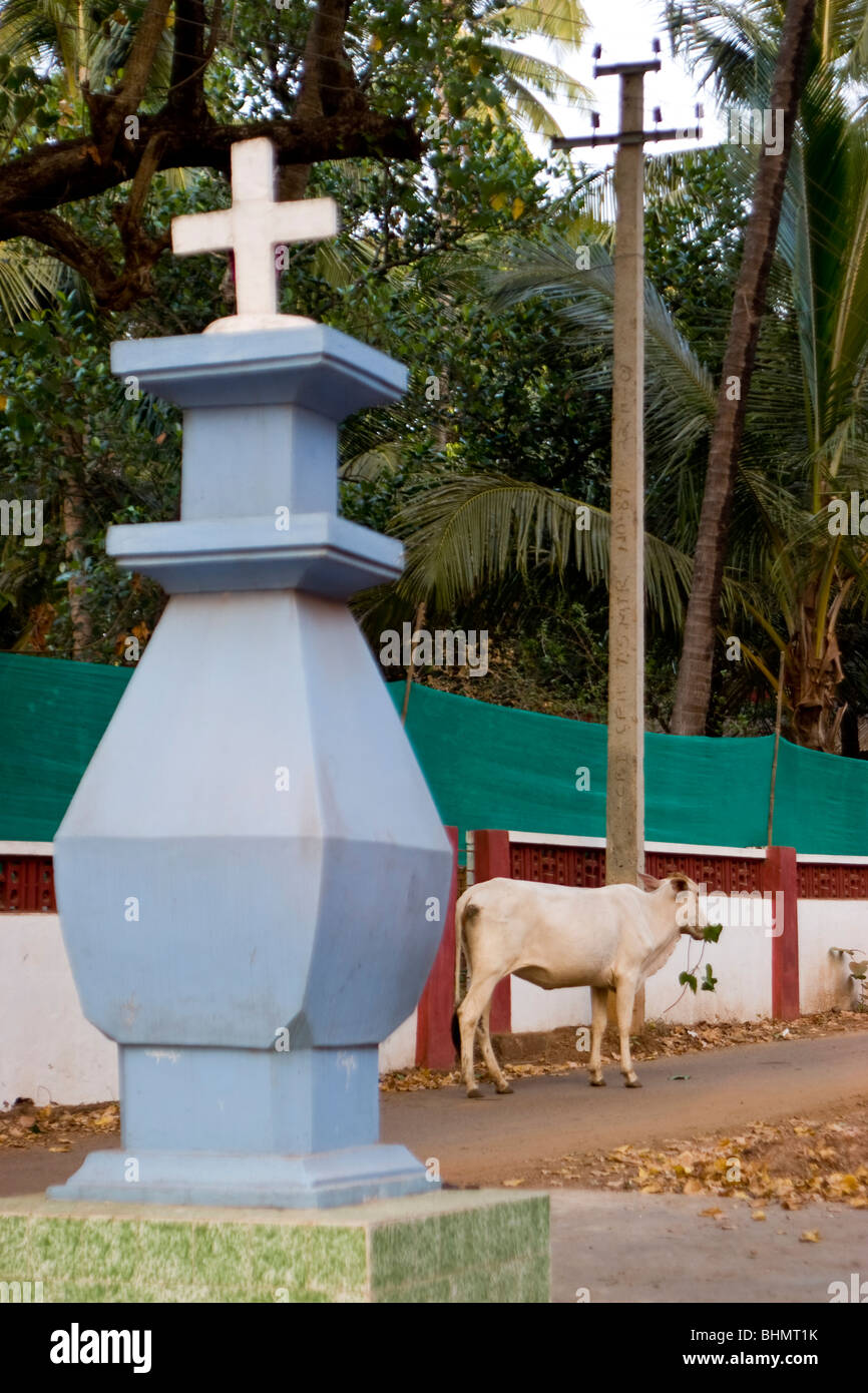 Catholic shrine and holey cow Stock Photo - Alamy