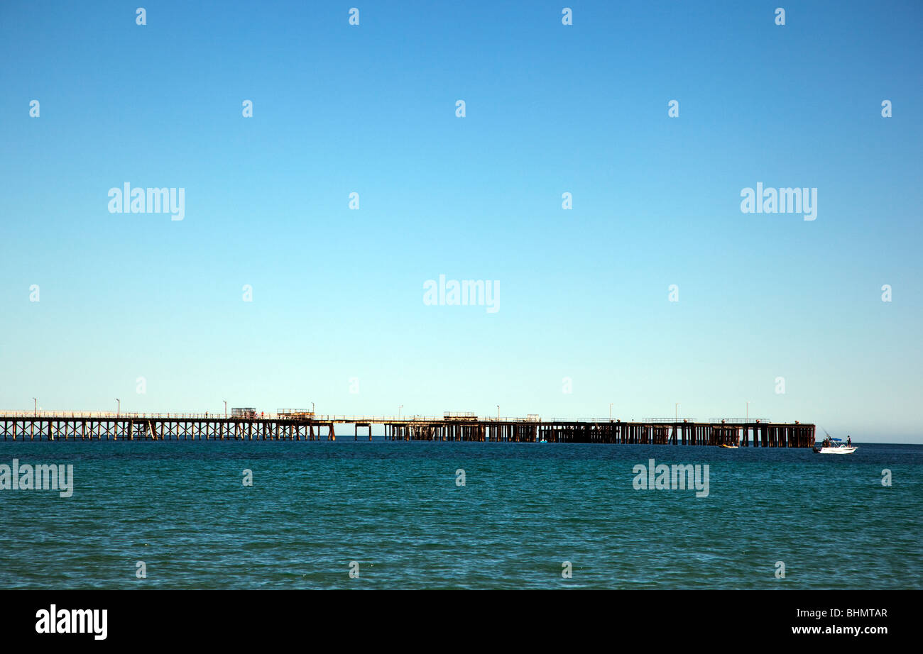The long pier at the holiday destination of Rapid Bay in South ...