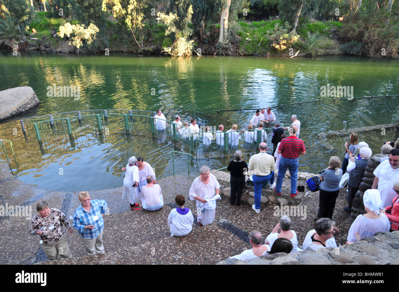 Israel, Yardenit Baptismal Site In the Jordan River Near the Sea of ...