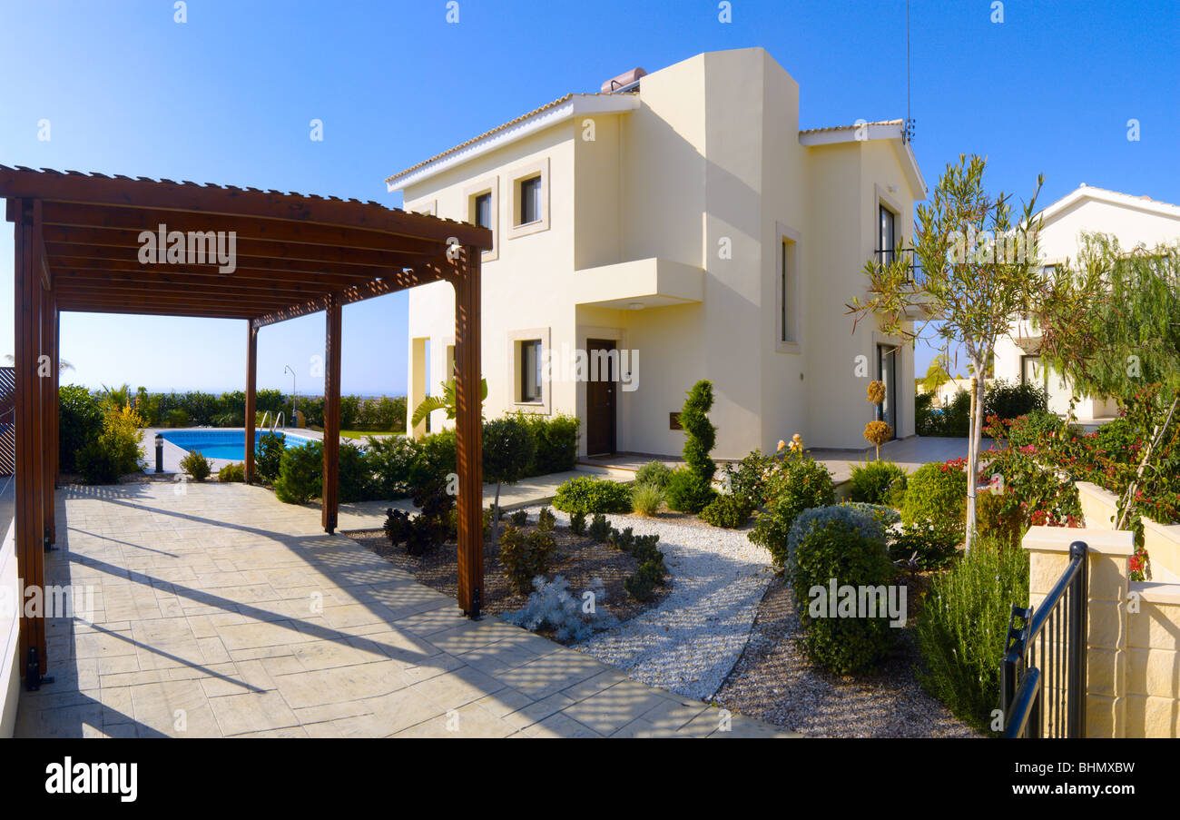 Beautiful house in Cyprus, Limassol Stock Photo - Alamy
