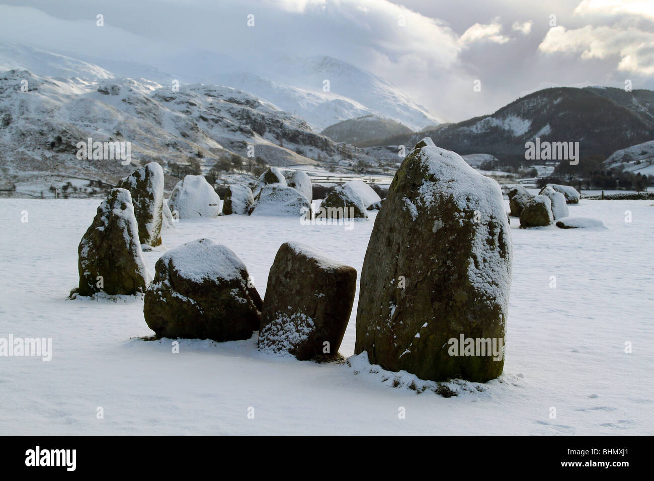 Castlerigg stonecircle in Keswick. Cumbria. The Lake District. Britain ...