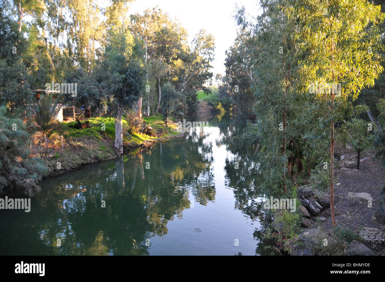 Israel, Yardenit Baptismal Site In the Jordan River Near the Sea of ...