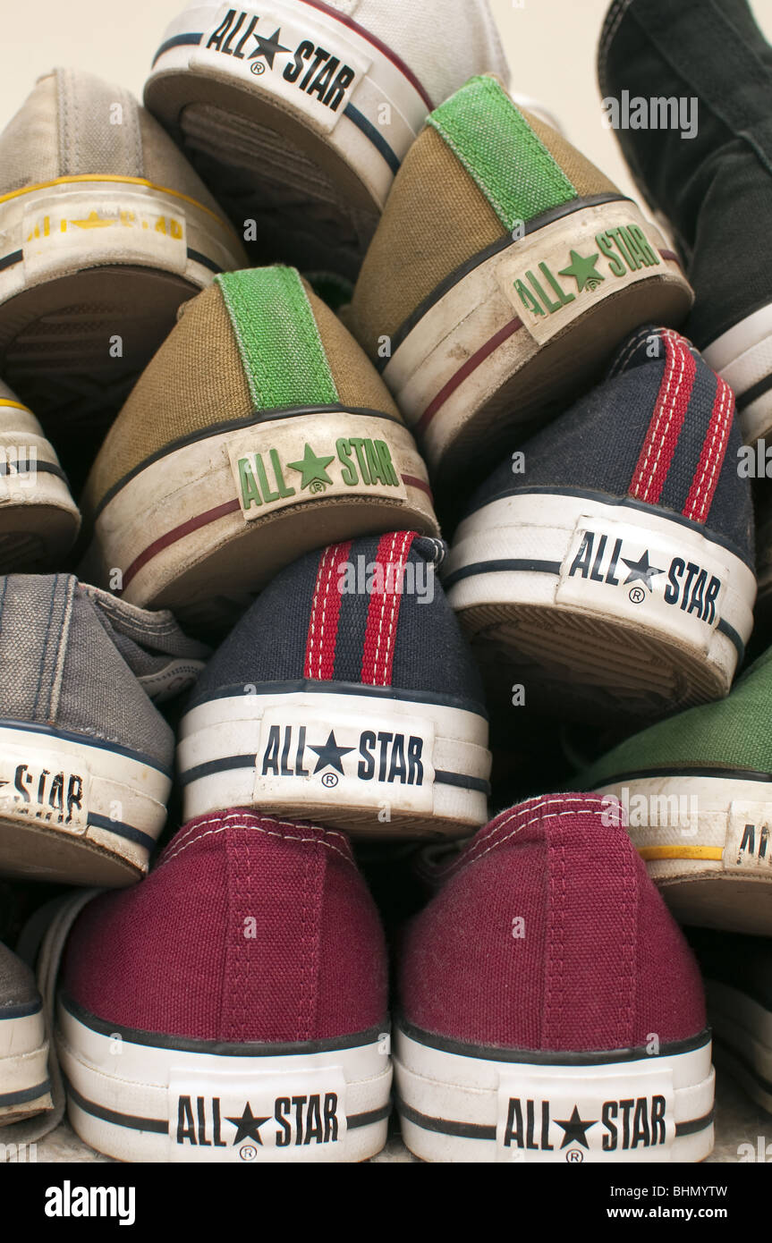 Converse All Star trainers collection Stock Photo - Alamy