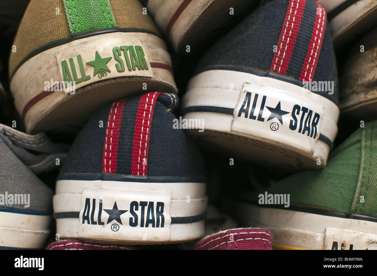 Pile of trainers hi-res stock photography and images - Alamy