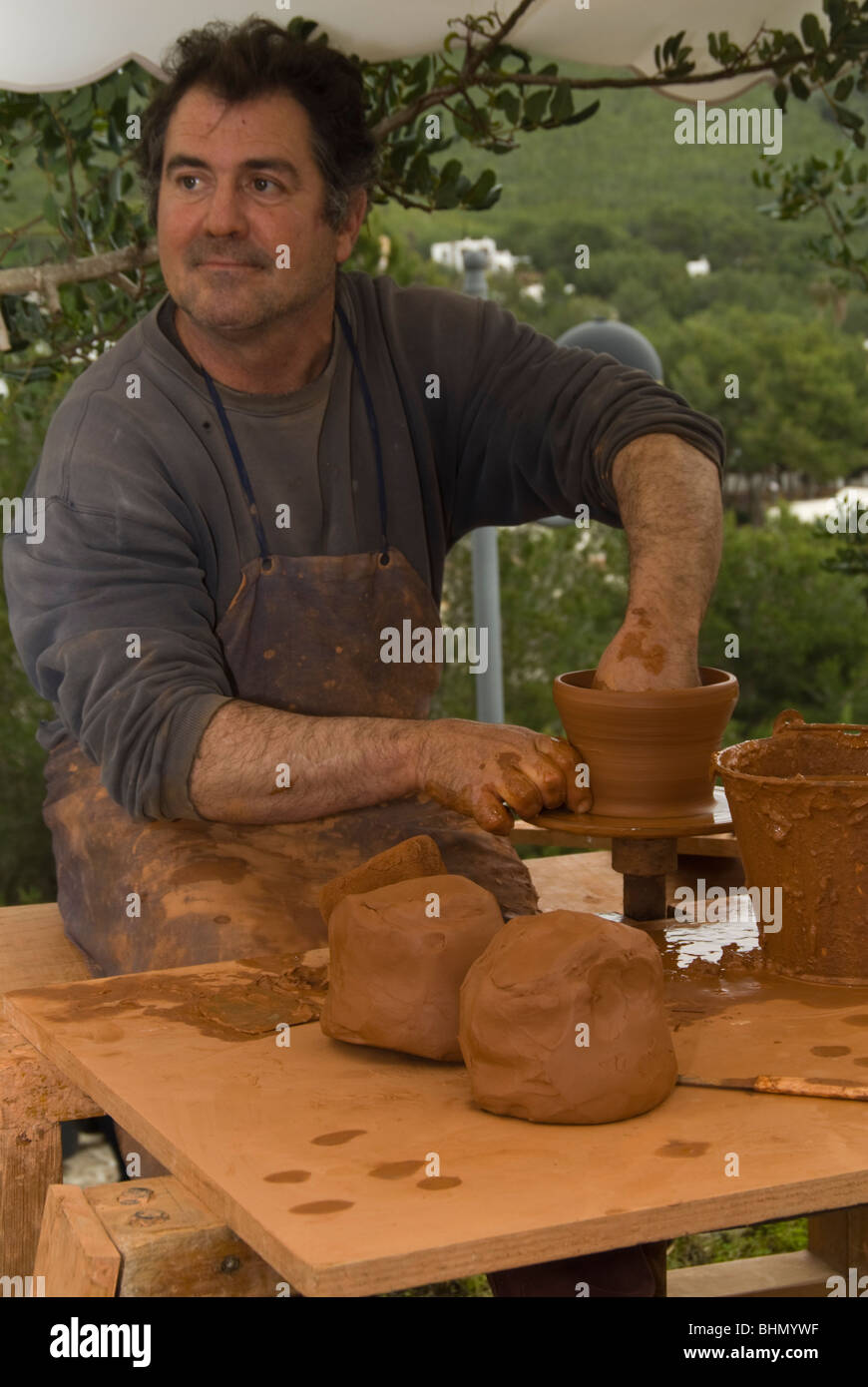 Potter at work Stock Photo - Alamy