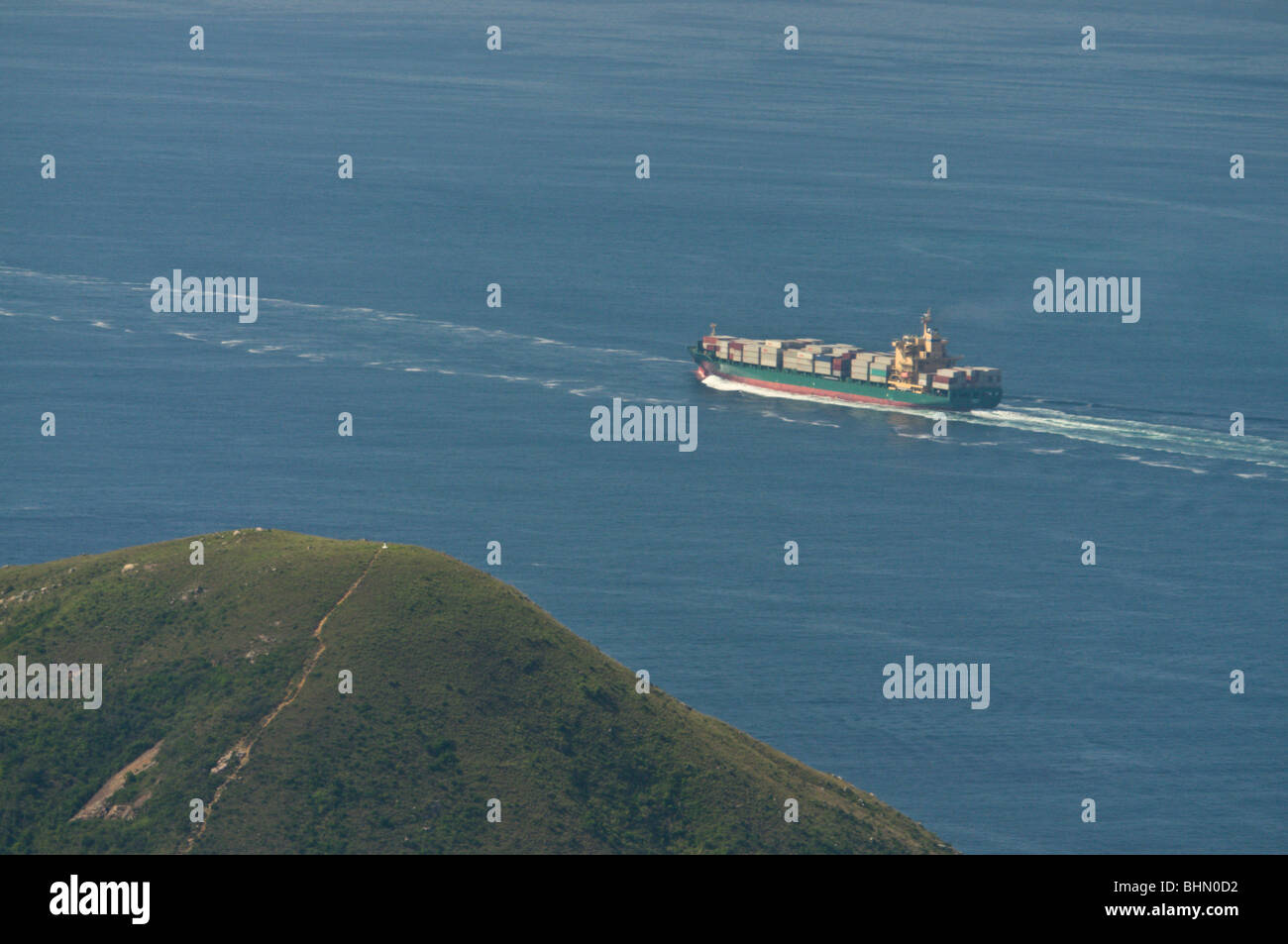 Tanker going to sea with cargo Stock Photo - Alamy