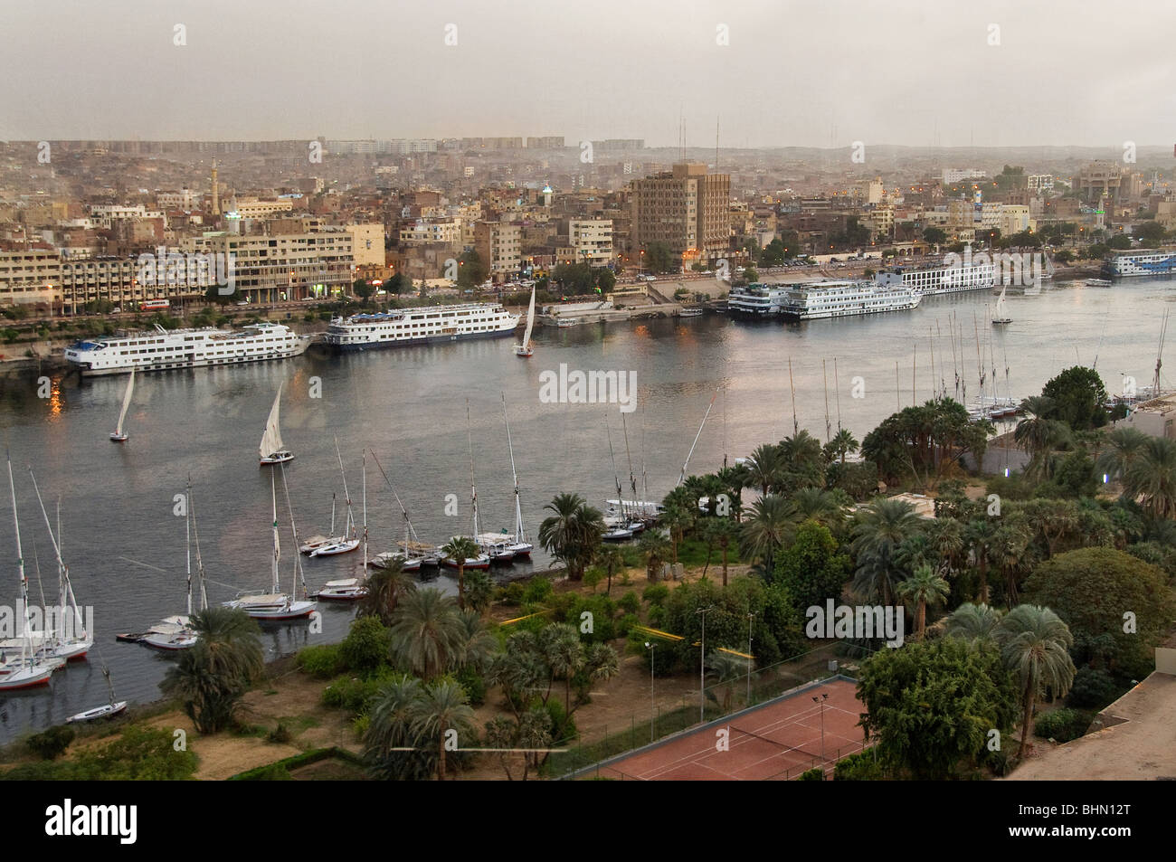 Aswan and Nile River View , Egypt Stock Photo - Alamy