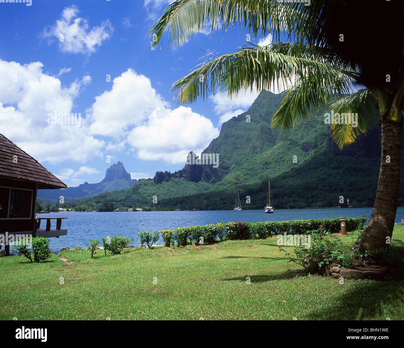 Captain Cook's Bay, Moorea, Tahiti, French Polynesia Stock Photo - Alamy