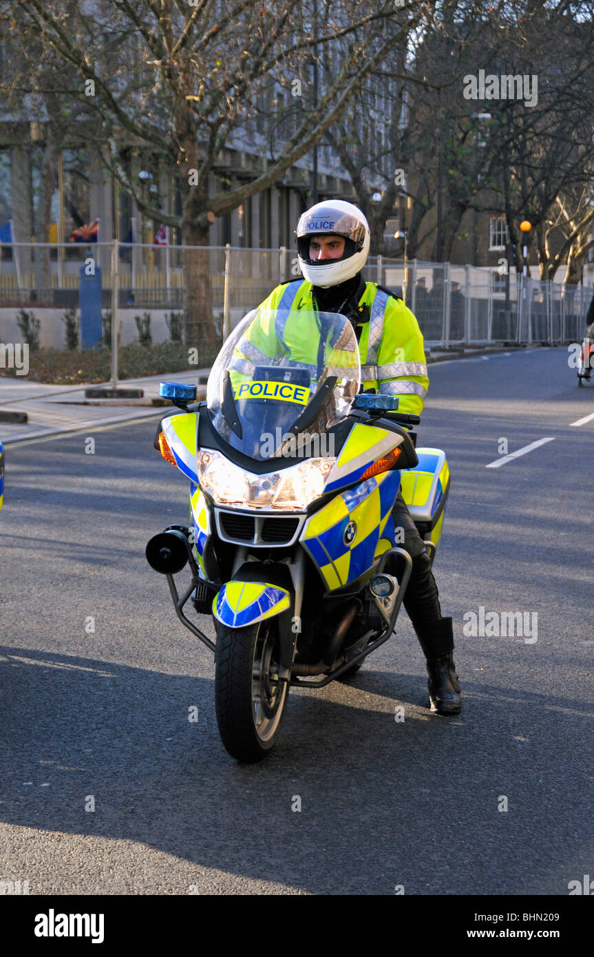 British Police Motorcycle London England High Resolution Stock ...