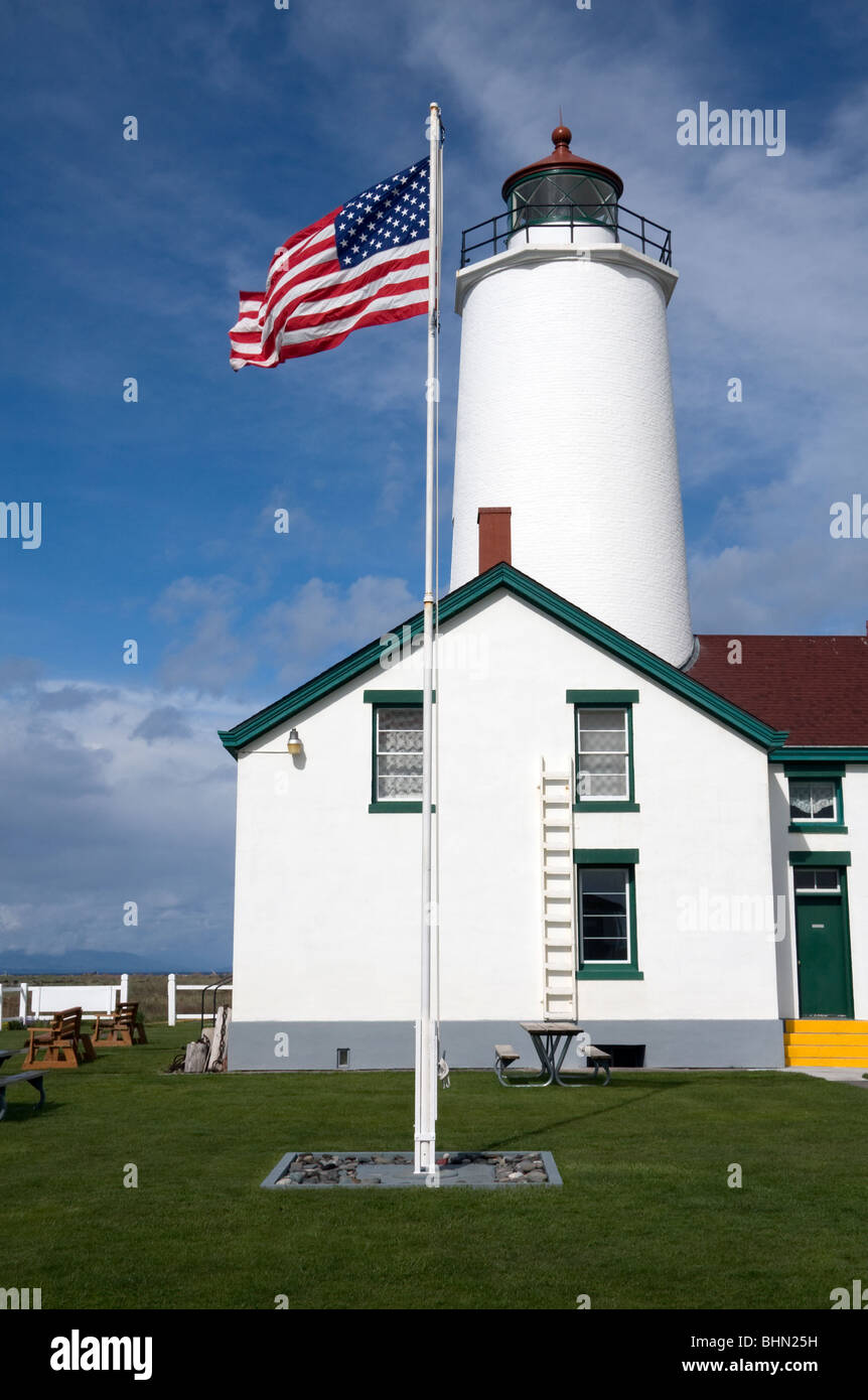 New Dungeness Lighthouse, Sequim, Washington, USA, North America Stock ...