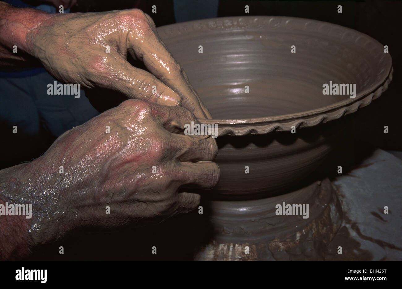 Making pottery, Ferghana, Uzbekistan Stock Photo - Alamy
