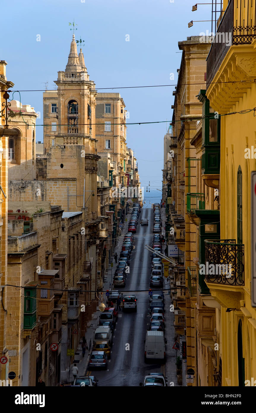 Streets of Valletta, Malta Stock Photo - Alamy