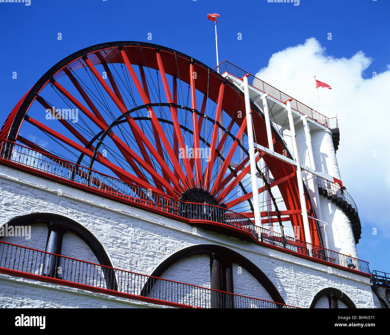 Lady Isabella Wheel, Laxey, Isle of Man Stock Photo - Alamy